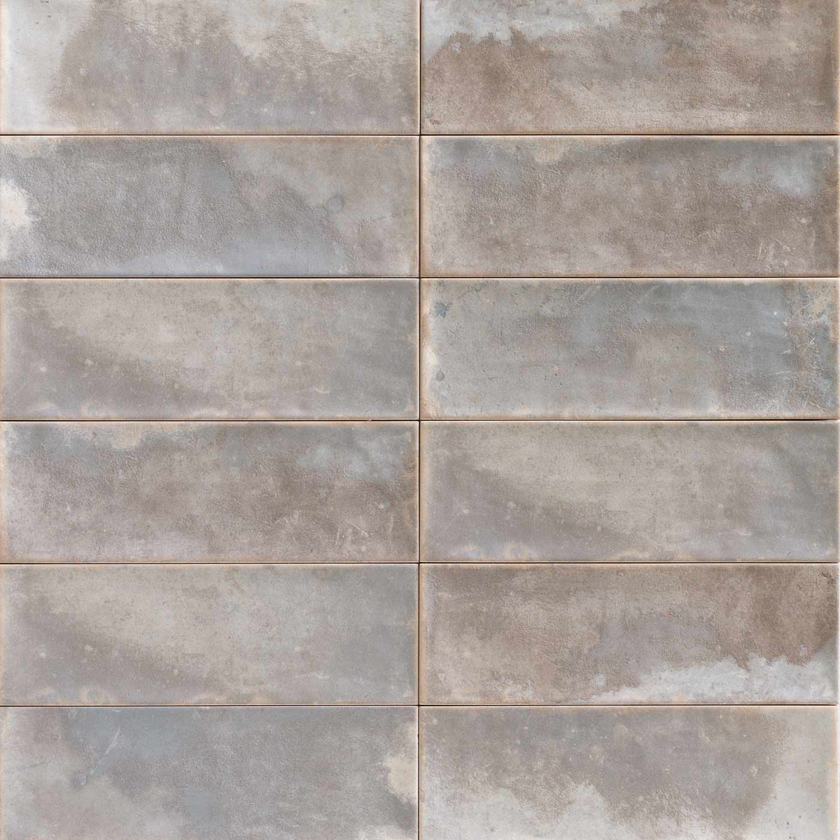 Luna Silver brick tile | 10x30cm ceramic wall tile — Tile.co.uk