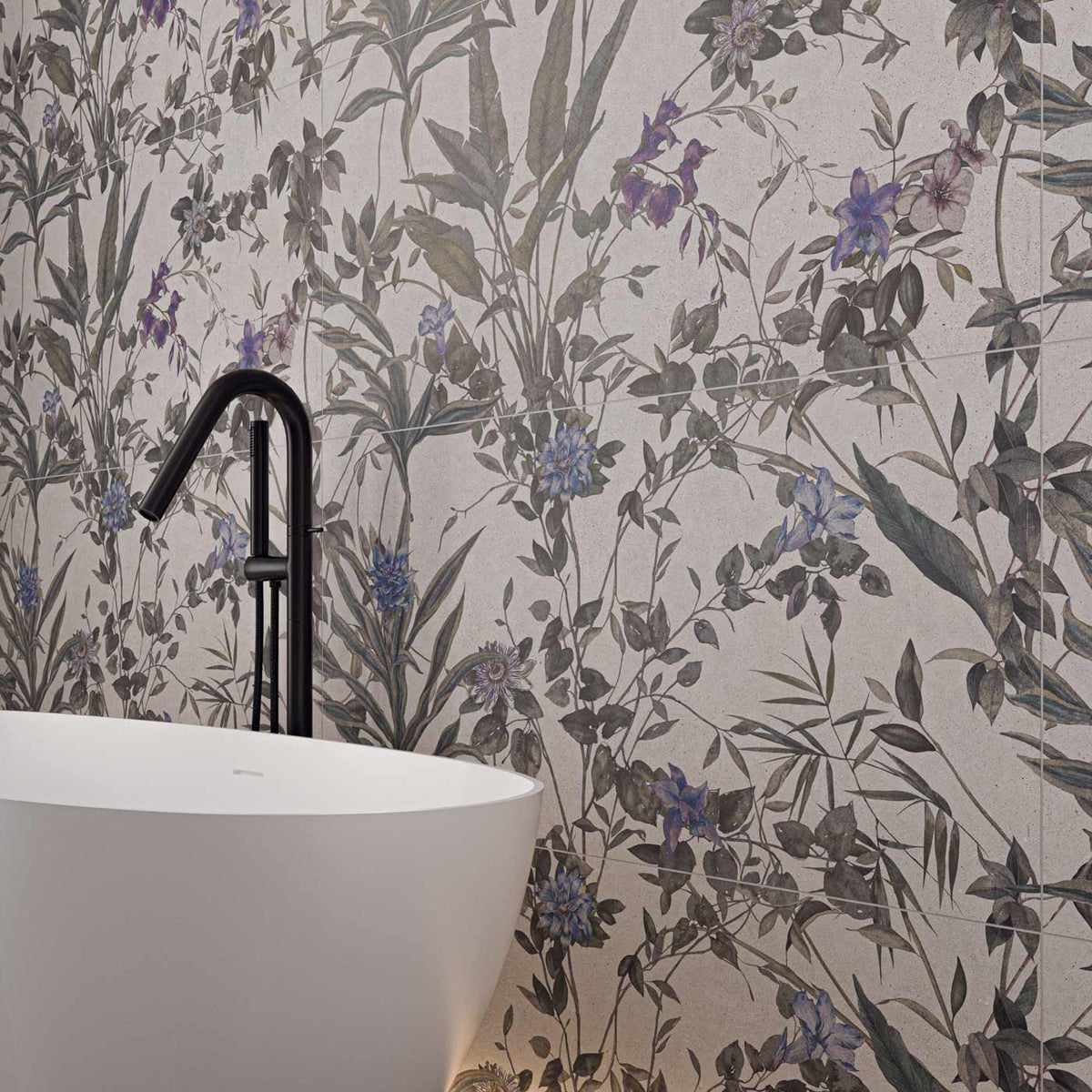 Piazza Peek White Decor tile | 60x120cm Cifre Ceramica — Tile.co.uk