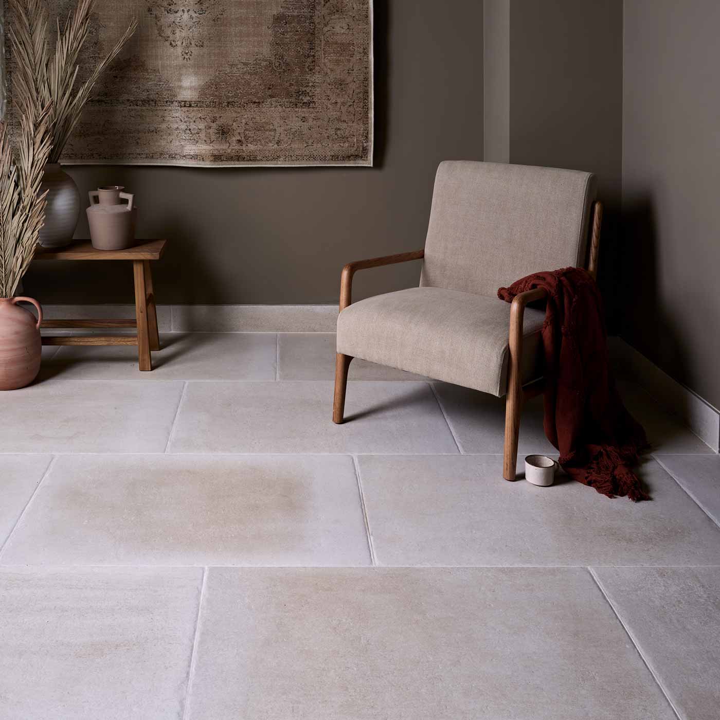 Chineford Porcelain tile | 60.4x90.6cm Stone Effect Tile — Tile.co.uk