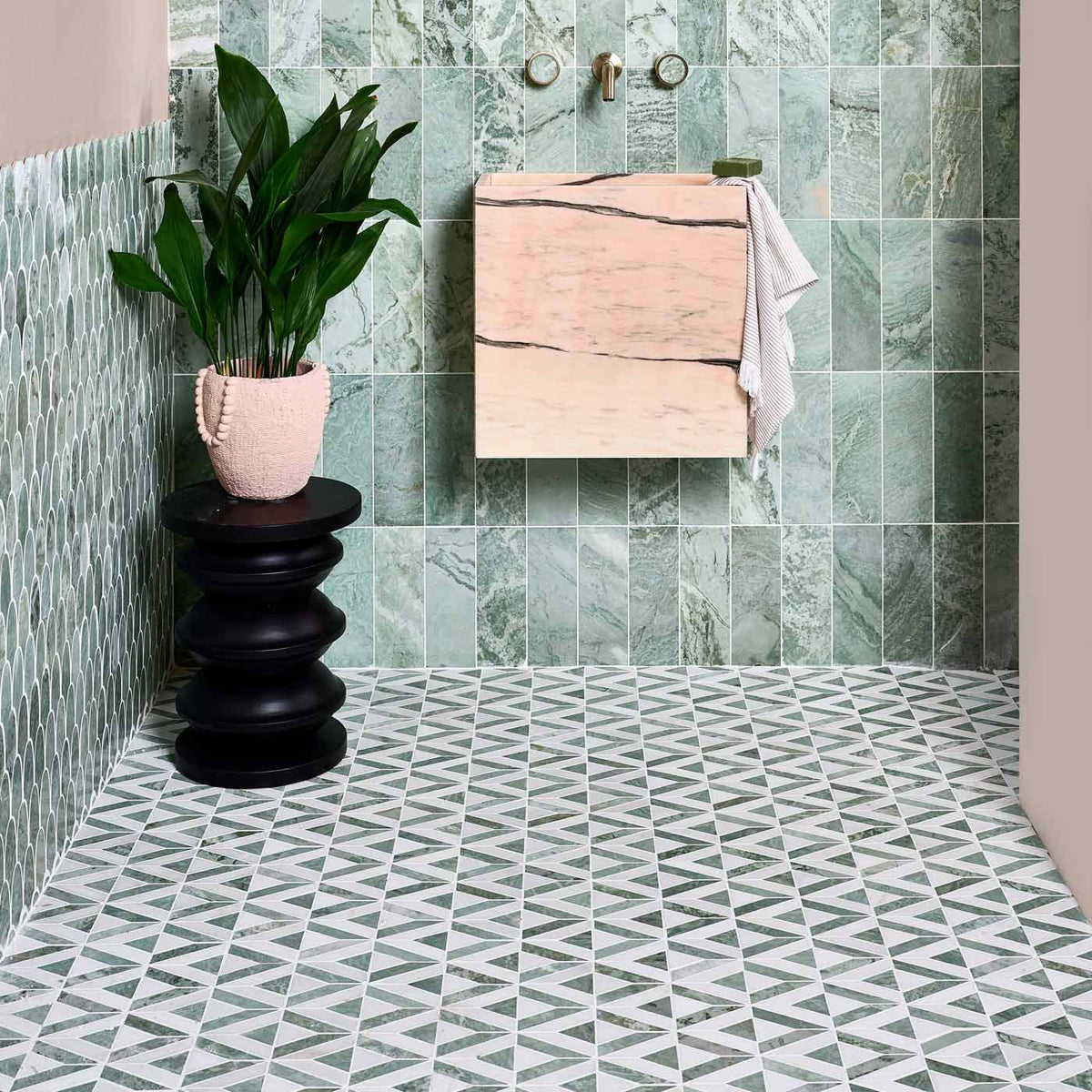 East Java Hummingbird Brick Honed Marble Tile 10x30cm — Tile.co.uk