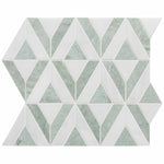 East Java Hummingbird Temple Honed Marble Mosaic | 30.3x35cm — Tile.co.uk