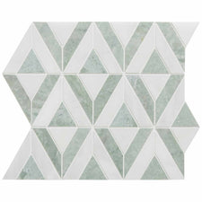 East Java Hummingbird Temple Honed Marble Mosaic | 30.3x35cm — Tile.co.uk