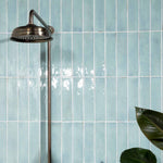 Foundry Aquamarine Tile | 6x24.5cm Porcelain — Tile.co.uk