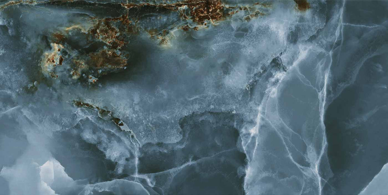 Crystal Navy Blue Marble tile porcelain 60x120cm — Tile.co.uk