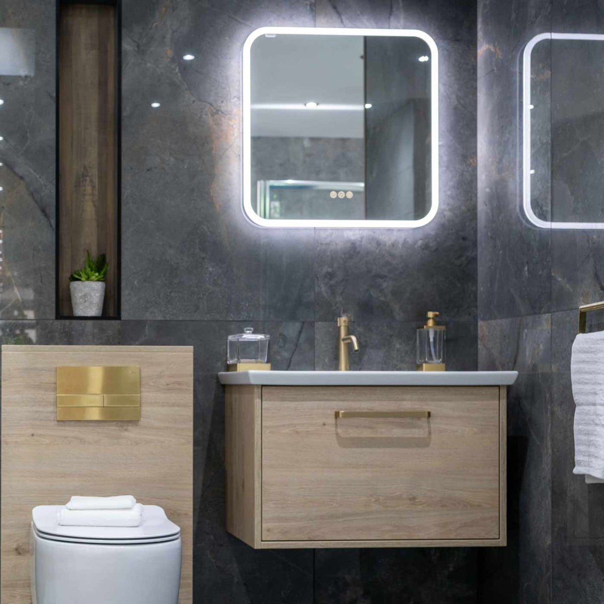 Wonderlust Graphite large porcelain tile | 60x120cm — Tile.co.uk