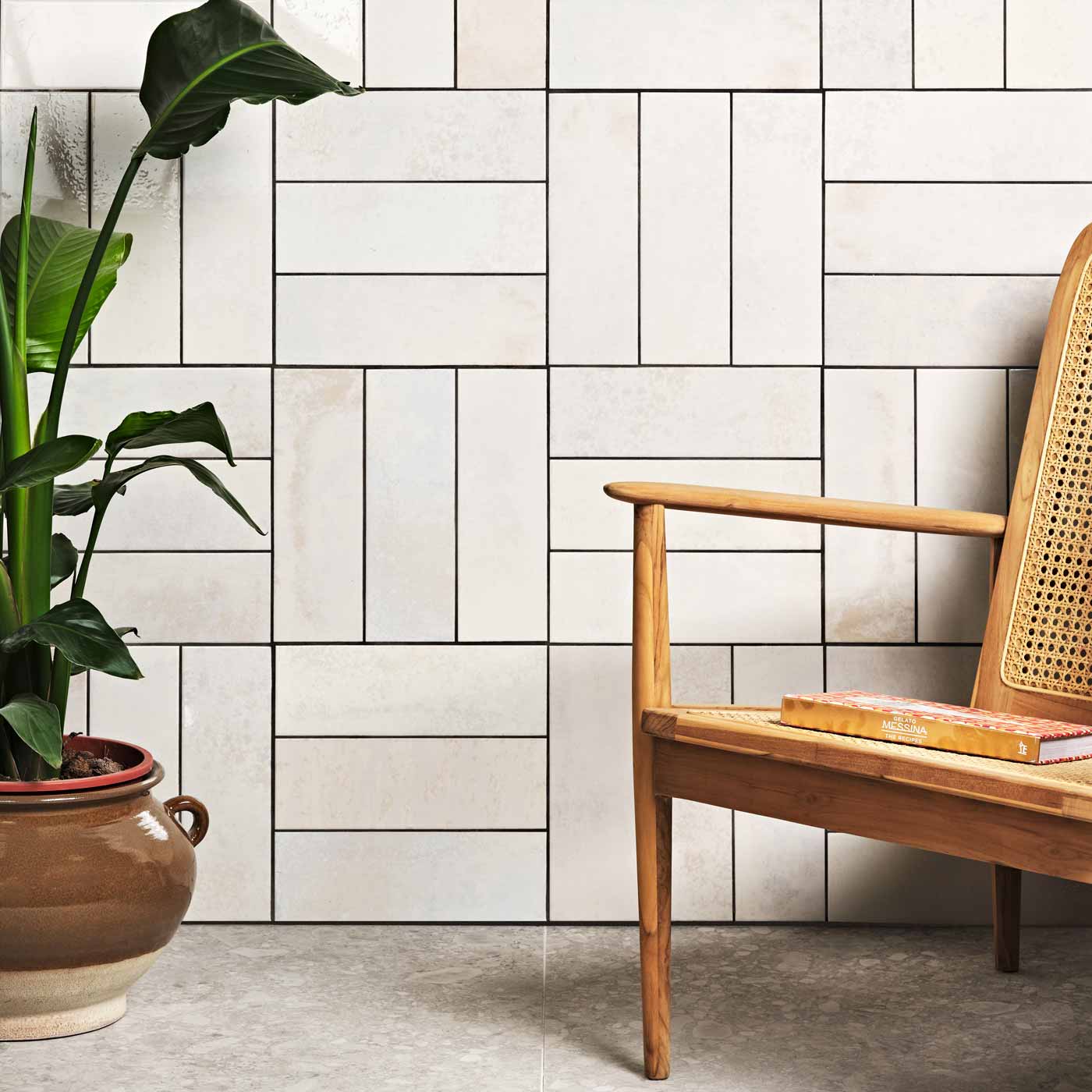 Wightwick Cotton Tile | 10x30cm Ceramic — Tile.co.uk