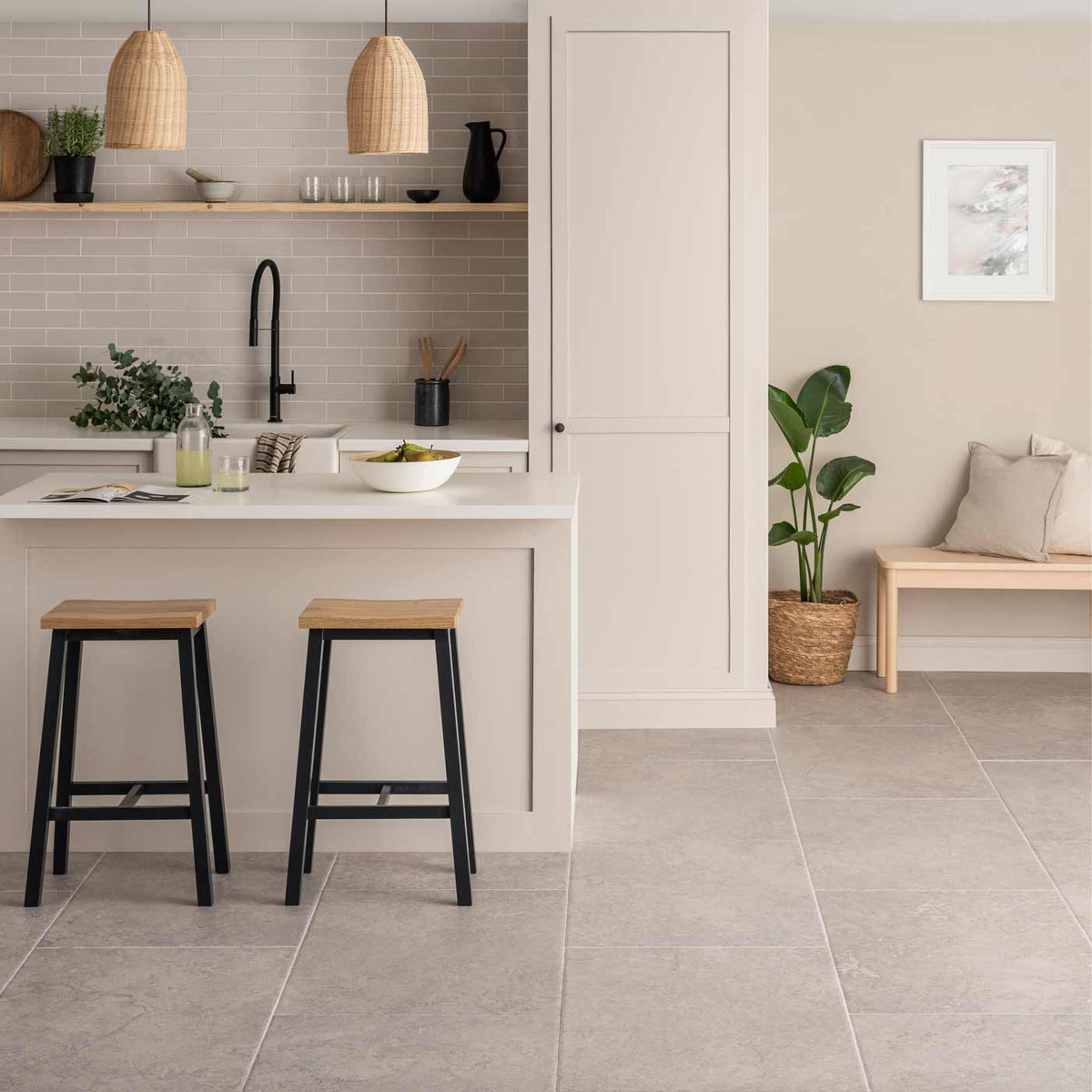 Hartland Chapel Grey Matt floor tile | 60x90cm — Tile.co.uk