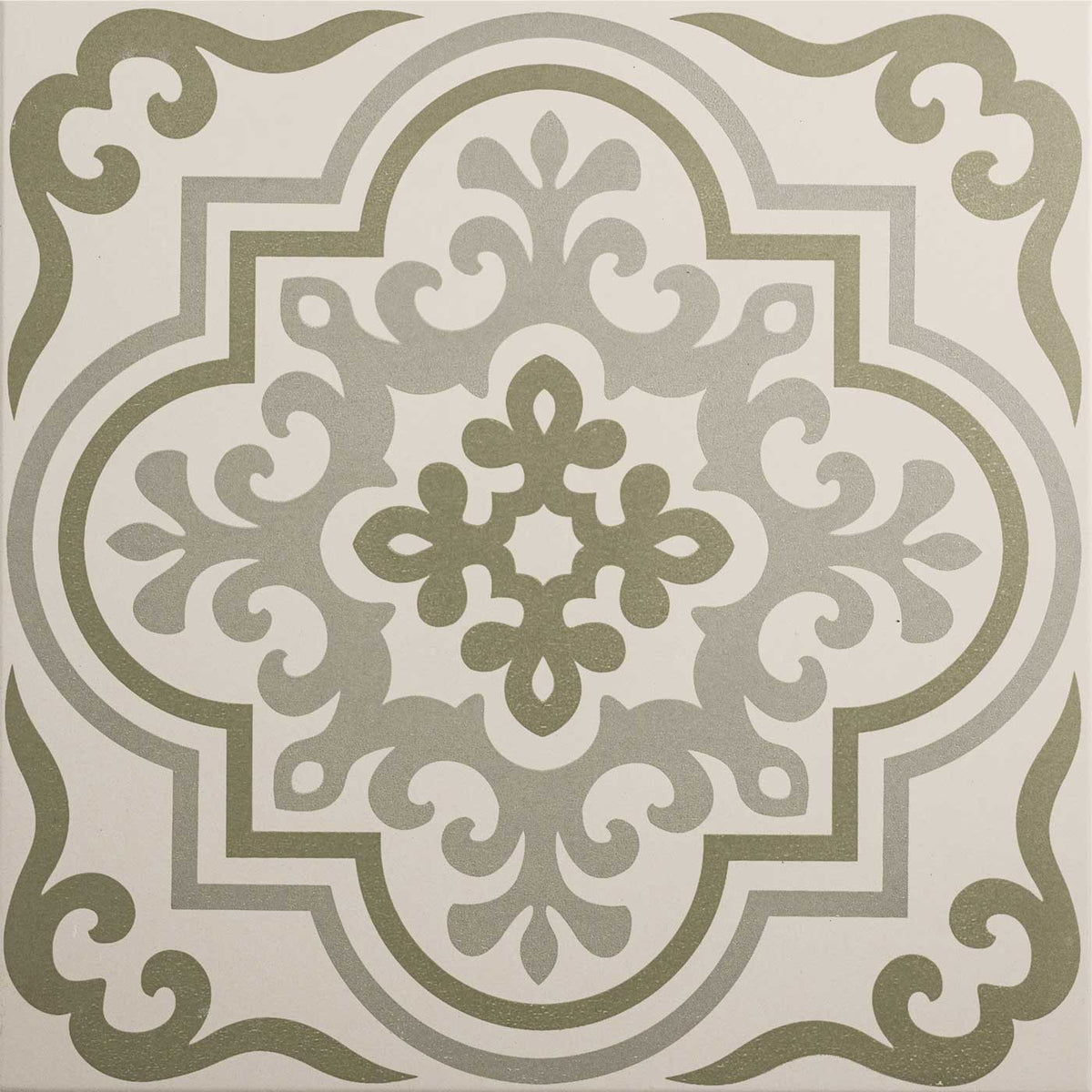 Vogue Green On Chalk tile | 298x298mm | Original Style — Tile.co.uk