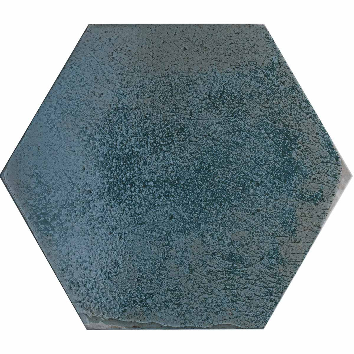 Oken Green Hexagon tile | 26.7x23.2cm — Tile.co.uk