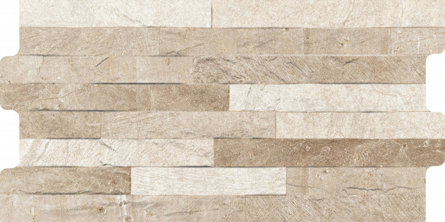 Split Rock Beige Tiles | 23x46cm Wall Tile | Tile.co.uk