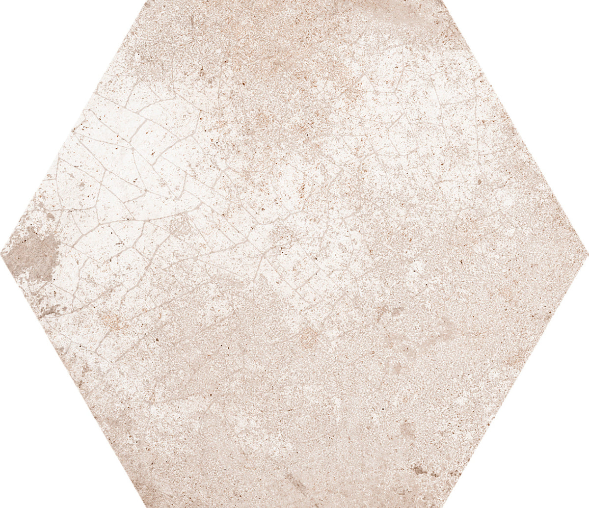 Botanical Taupe Hex tile | 22.5x25.9cm — Tile.co.uk