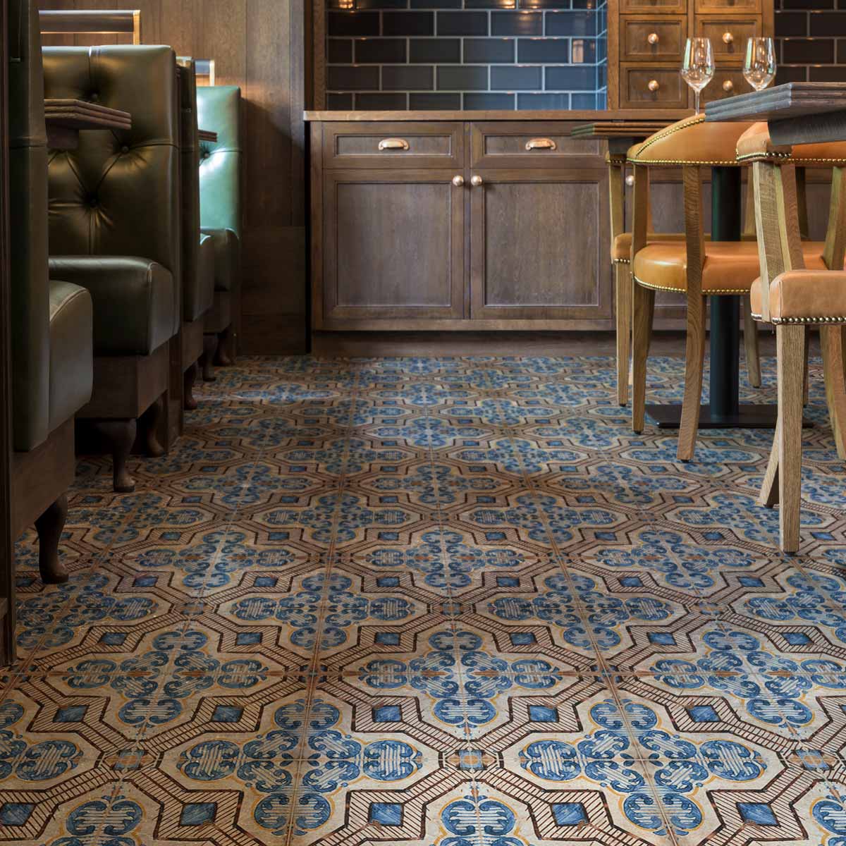 Sardinia Giola Pattern tile | 20x20cm Victorian Tile — Tile.co.uk