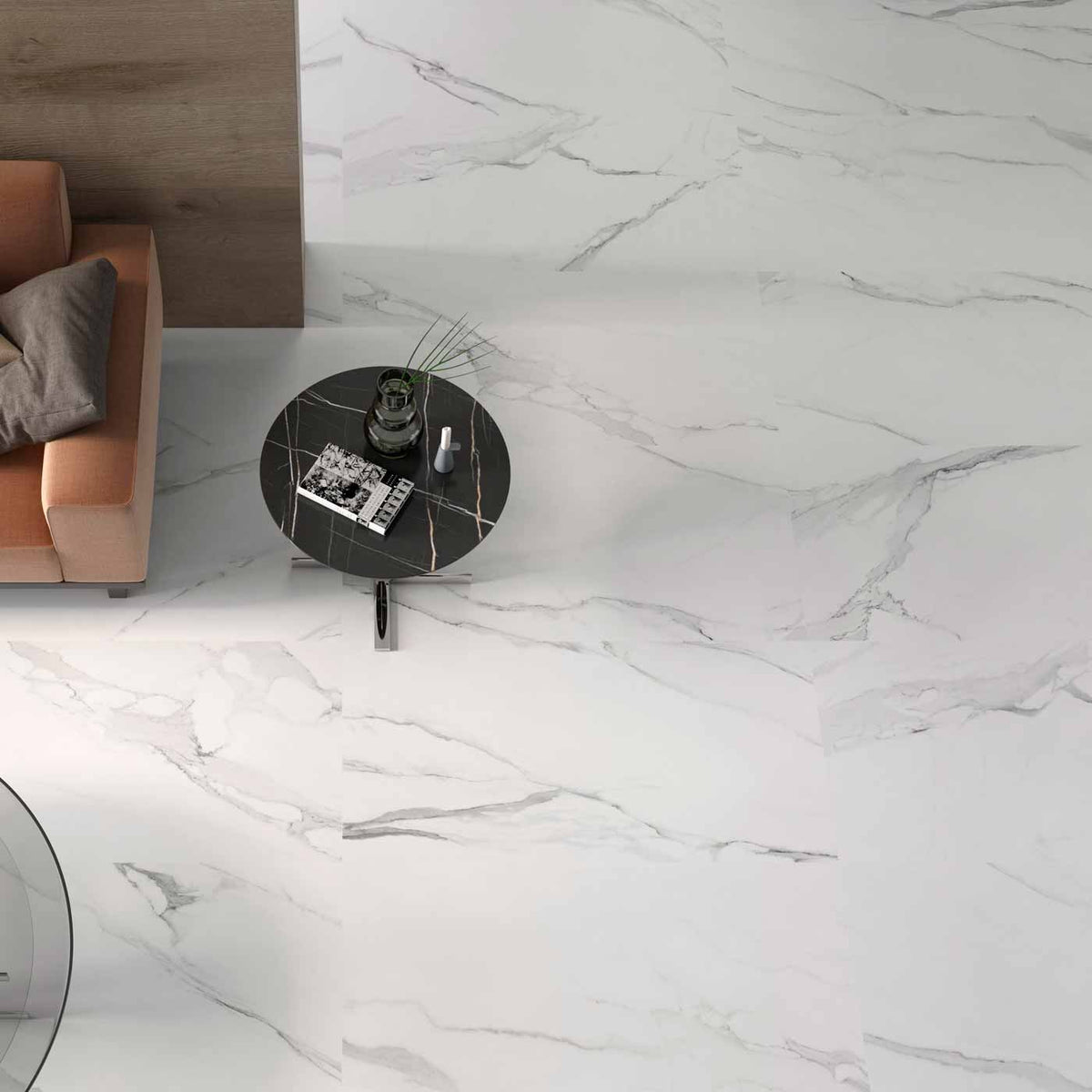 Statuary Blanco Matt Porcelain tile | 60x120cm Geotiles — Tile.co.uk