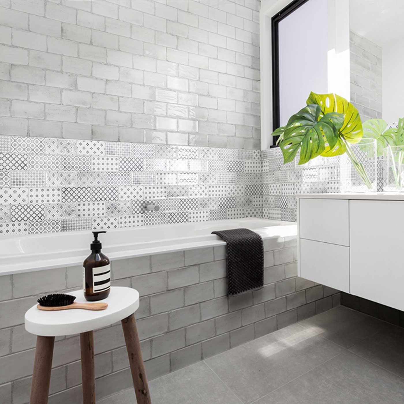 Vita White Brick Tile by Fabresa | 10x20cm — Tile.co.uk