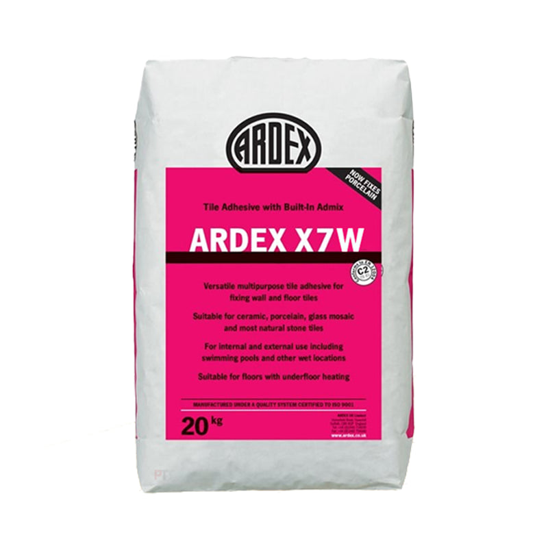 Ardex 20kg X7W Flexible Standard Set White Tile Adhesive — Tile.co.uk