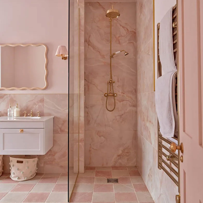 California Rose tile | 60x120cm Onyx Effect Tile — Tile.co.uk