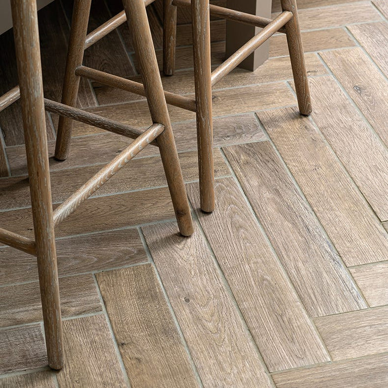 Chatham Oak tile | 9.8x50cm Wood Effect Tile — Tile.co.uk