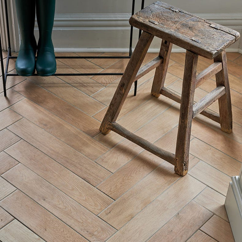 Chatham Oak tile | 9.8x50cm Wood Effect Tile — Tile.co.uk