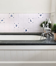 Dyrham Dairy Chalk White Field Tile | 13x13cm Ceramic — Tile.co.uk