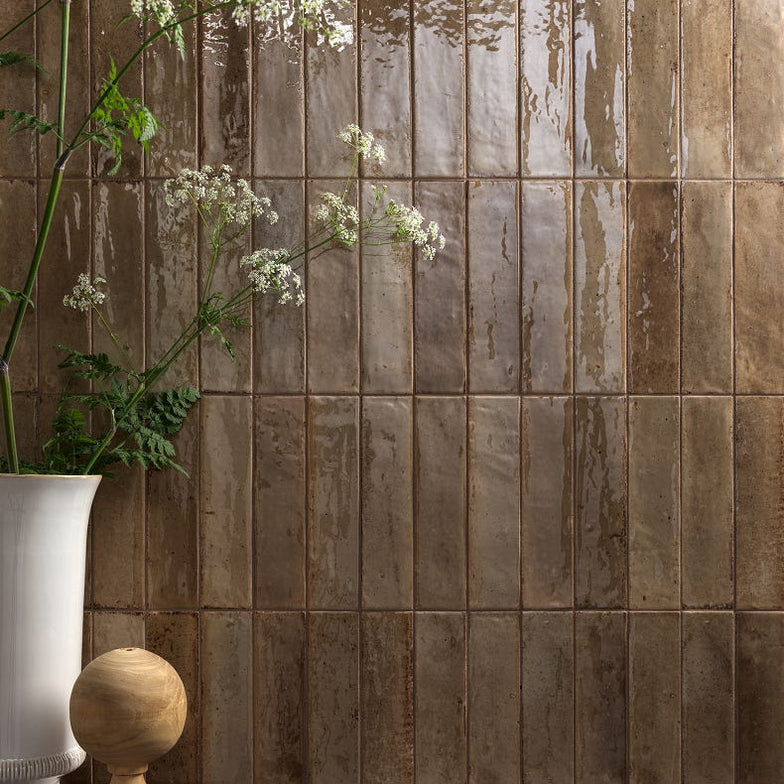 Foundry Novo Porcelain Beige Tile - 5.7 x 23.7cm | Tile.co.uk
