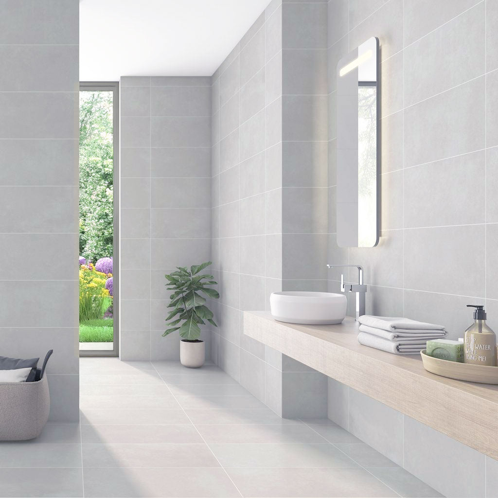 Tivoli Snow Porcelain tile | 60x120cm Stile — Tile.co.uk