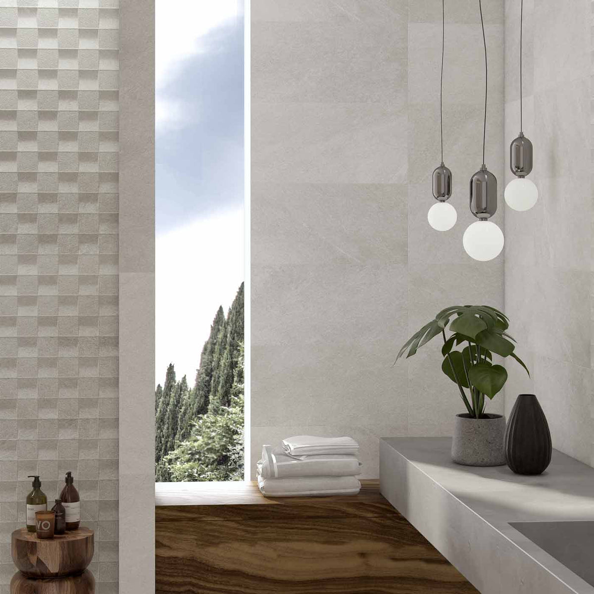 Alps White wall tile | 31x61cm Ceramic — Tile.co.uk