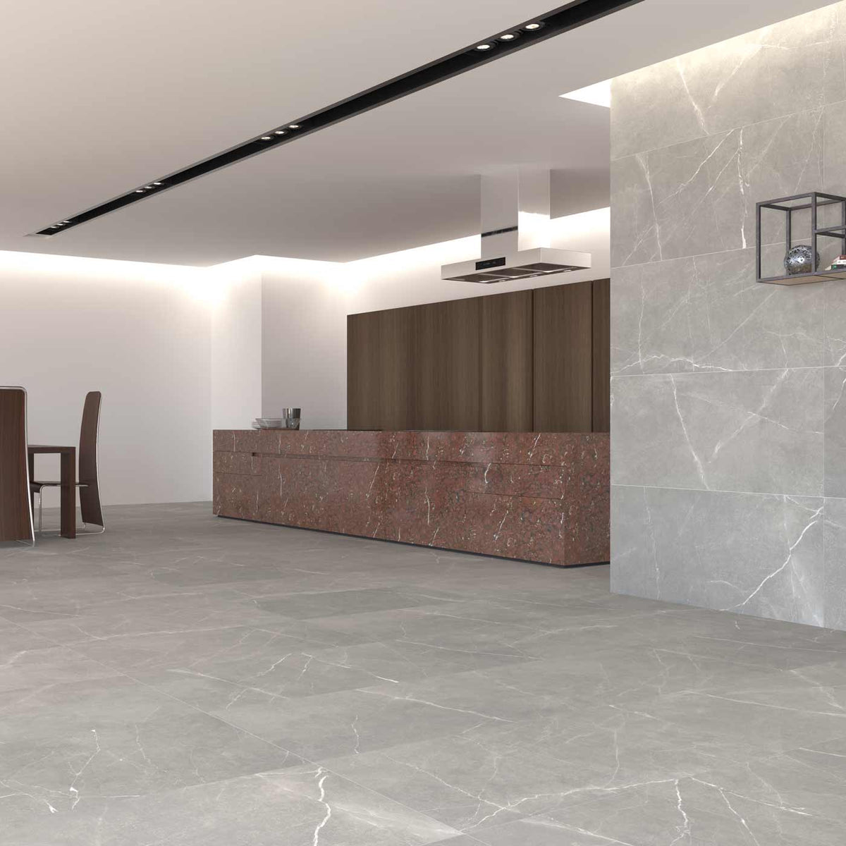 Peru Grey Matt Tile | 60x120cm — Tile.co.uk