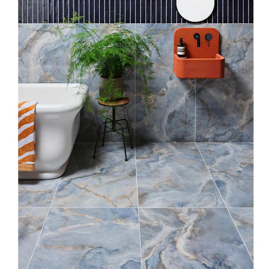 California Ocean tile | 60x120cm Onyx Effect Tile — Tile.co.uk