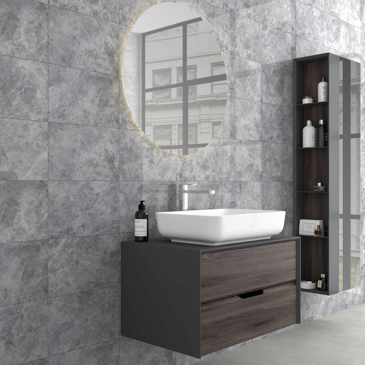 Grey Bathroom Tiles | Wall and floor tiles — Tile.co.uk