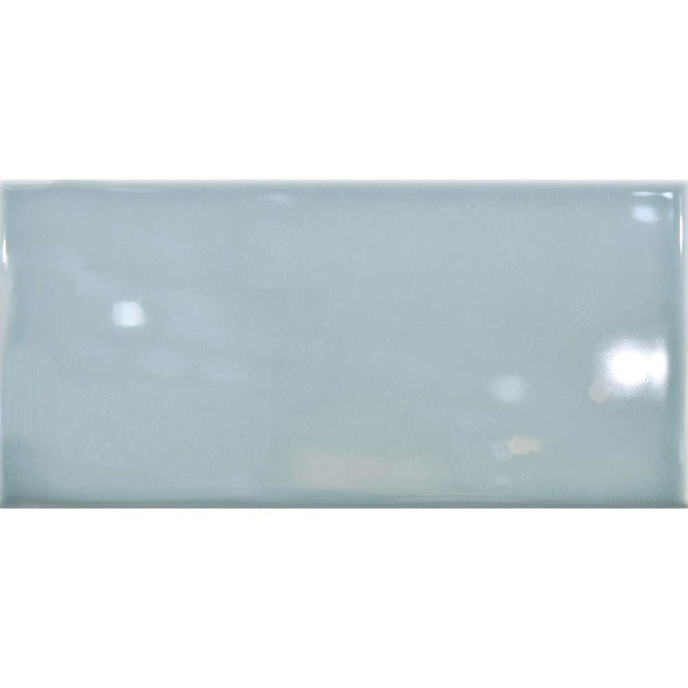 Devon Fern brick wall tile | 10x20cm Green ceramic tile — Tile.co.uk