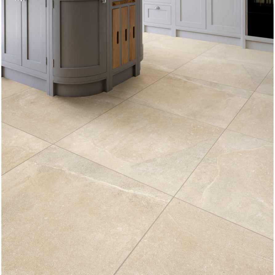 Dorset Beige tile | 80x80cm Travertine Effect Tile — Tile.co.uk
