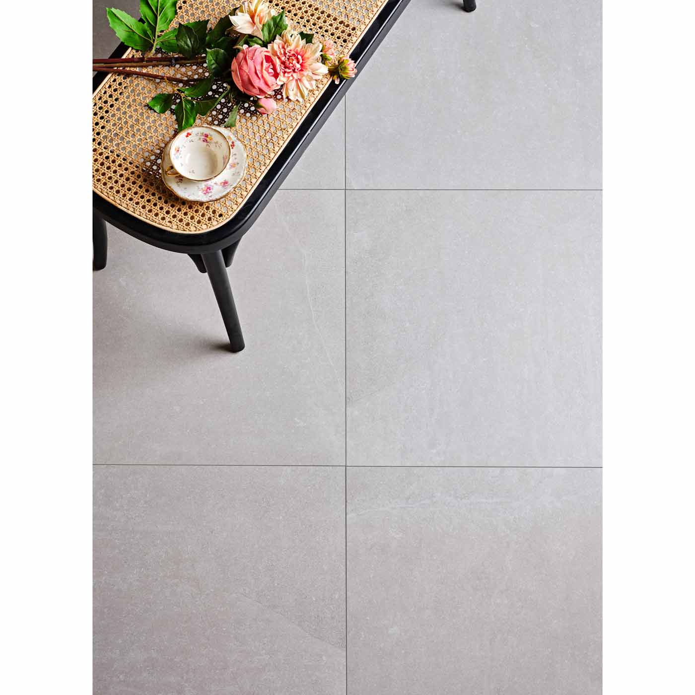 Dorset Grey tile | 80x80cm Travertine Effect Tile — Tile.co.uk