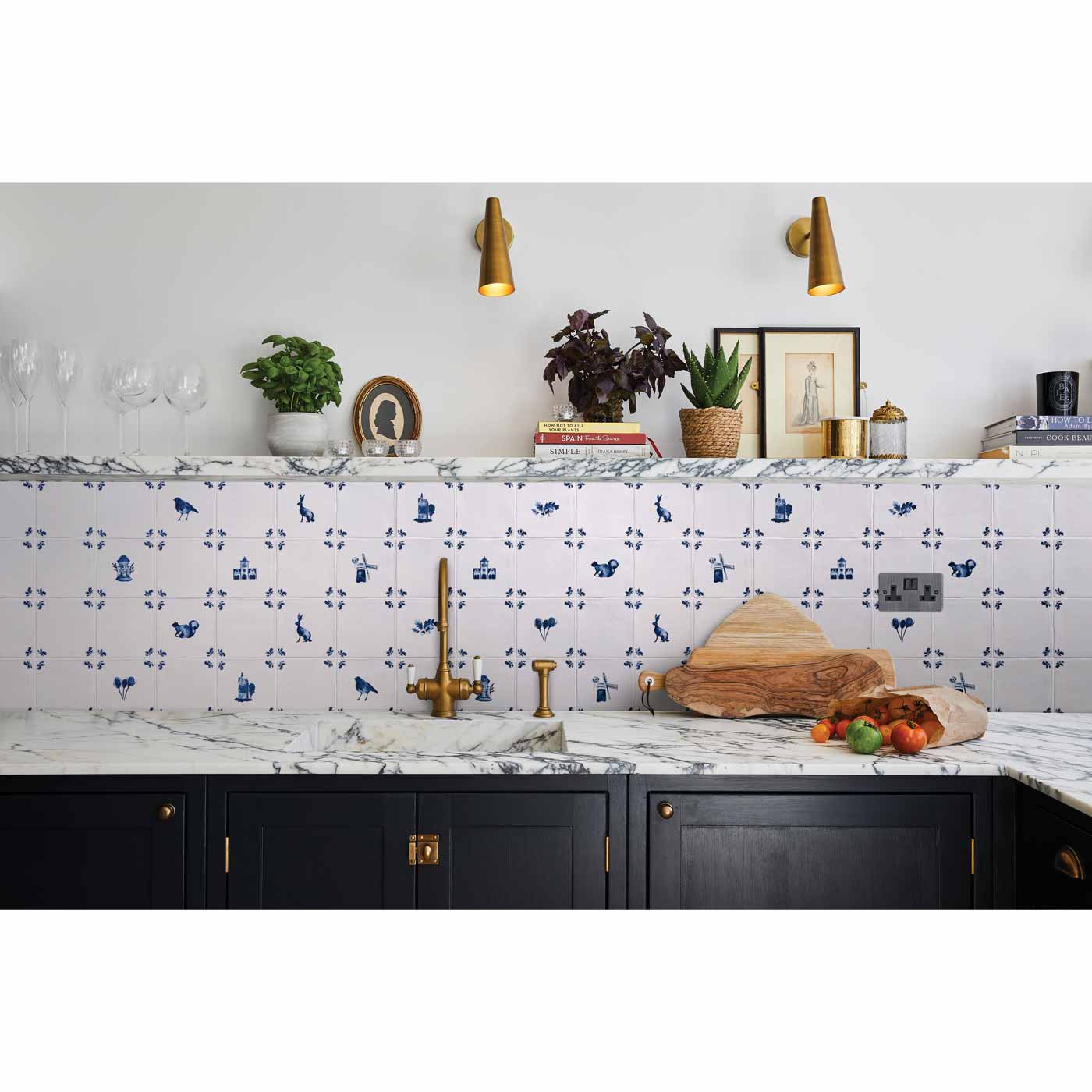 Dyrham Dairy 9 Set Decor Tile | 13x13cm Ceramic — Tile.co.uk