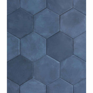 Medina Hexagon Navy Blue tile | 14x16cm Brick Tile — Tile.co.uk