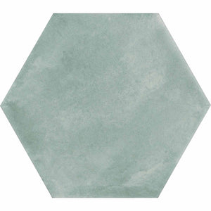 Medina Hexagon Salvia tile | 14x16cm Brick Tile — Tile.co.uk