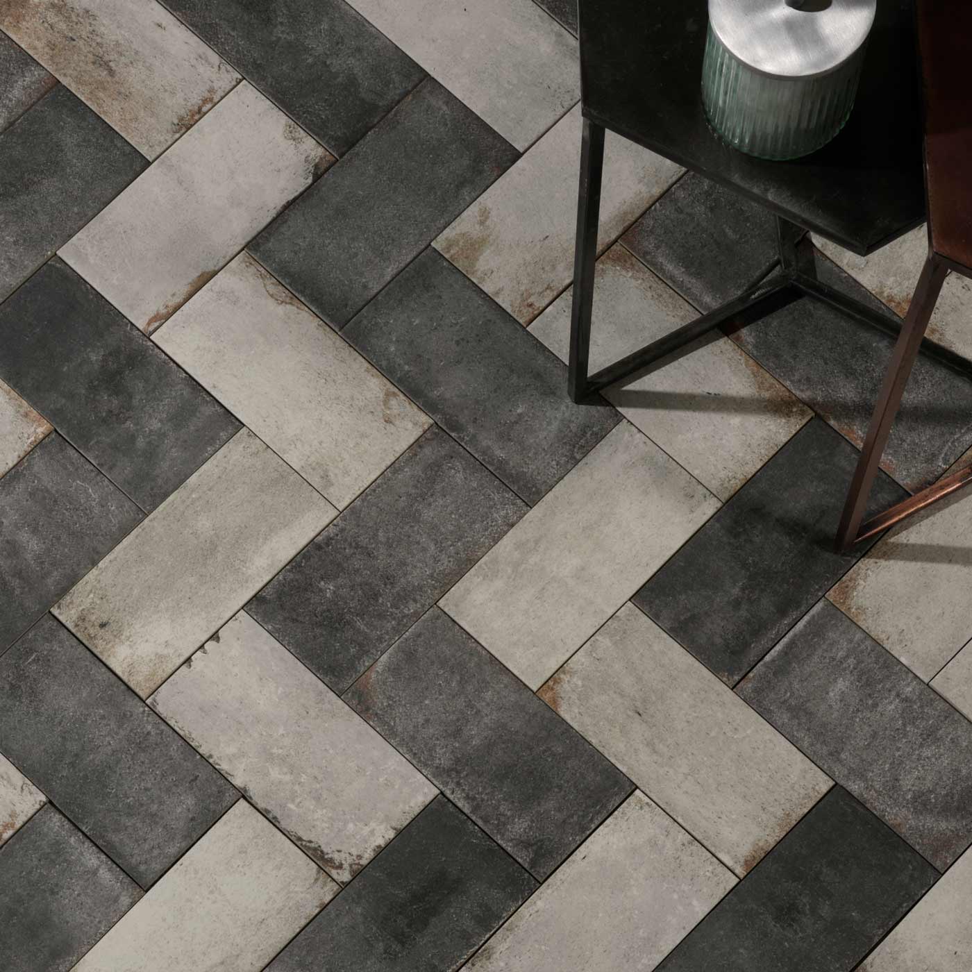 Osterley Black Brick tile | 11x22.5cm Stone Effect Tile — Tile.co.uk