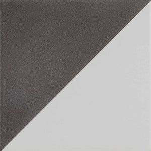 Parisian Cafe Tri Black Pattern tile | 20x20cm Ca Pietra — Tile.co.uk