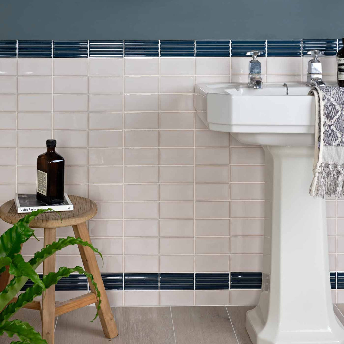 Tunstall Deep White Brick Tile | 6.2x12.5cm Ceramic — Tile.co.uk