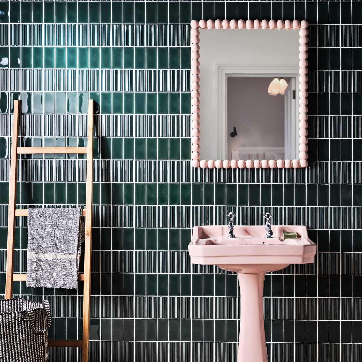 Tunstall Royal Green Fluted Wall Tile | 6.2x12.5cm | Tile — Tile.co.uk